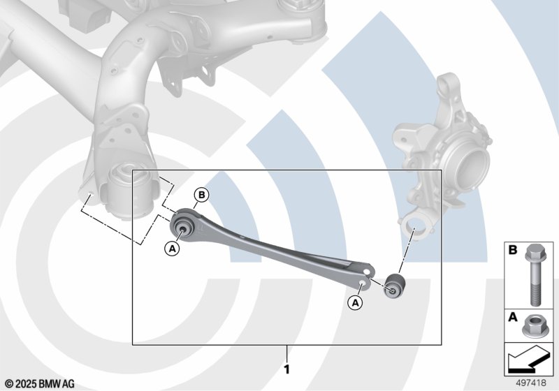 Rear axle - BMW 5-Series, G30, 520d XD5O 12DW, 2019-2020 - Genuine ...