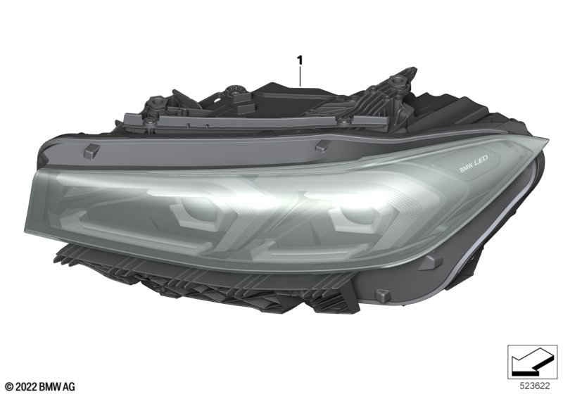 Headlight - BMW 3-Series, G20N, 330i B48P 13LA, 2025-2025 - Genuine ...