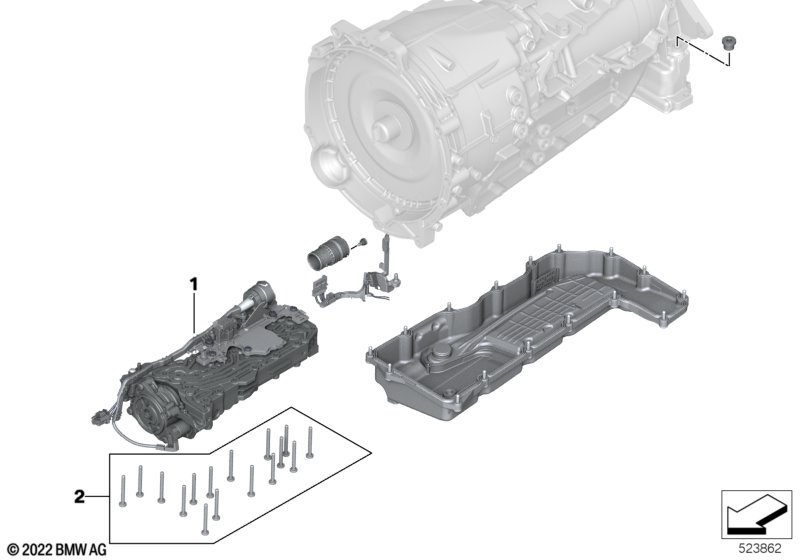 Individual transmission parts - BMW 3-Series, G20N, 330i B48P 69CW ...